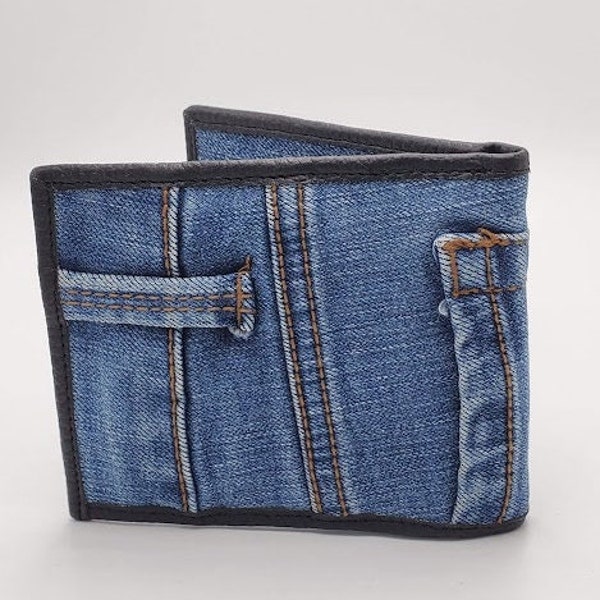 Denim Wallet - Etsy