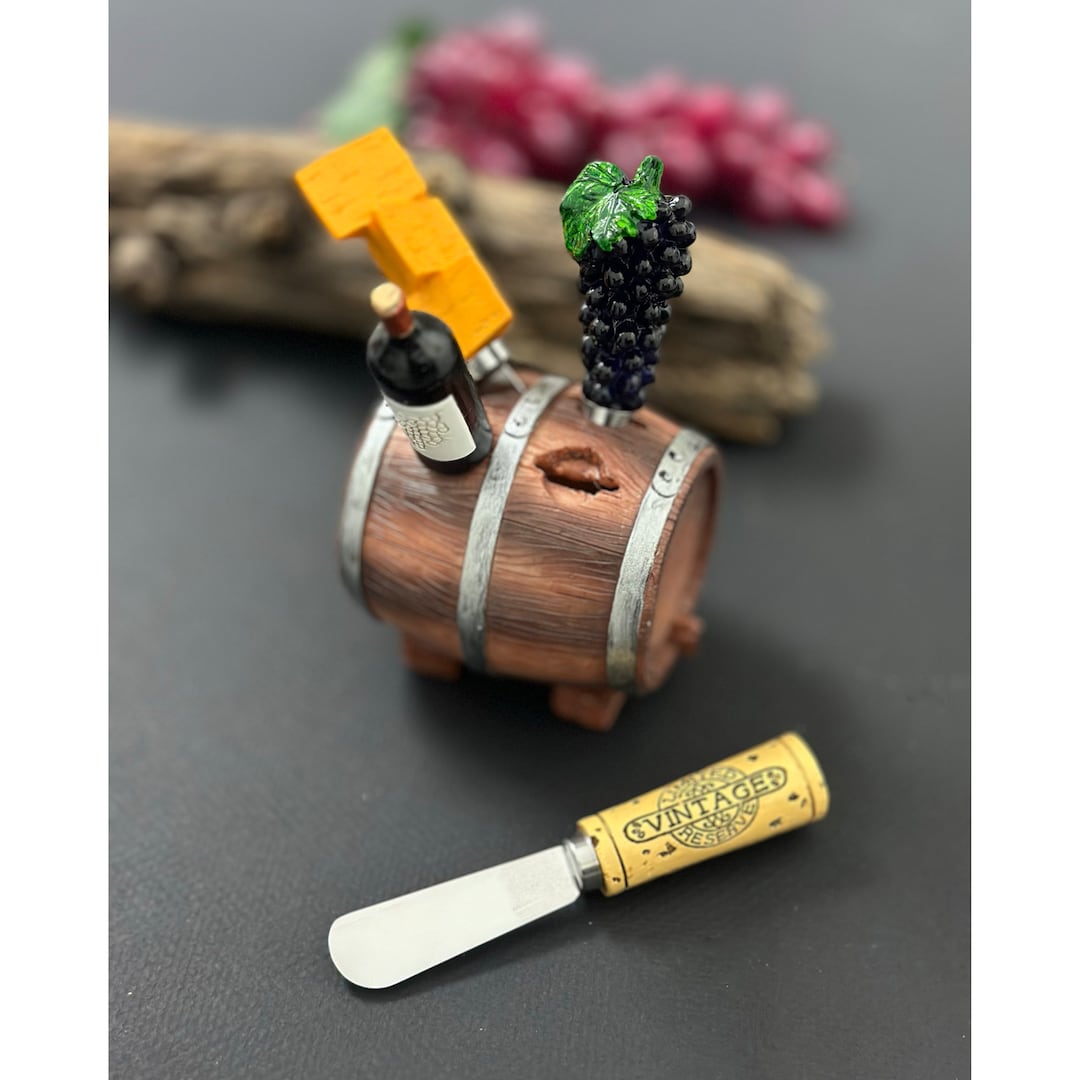 Hand Painted Resin Handle With Stainless Steel Blade Cheese Spreader ...