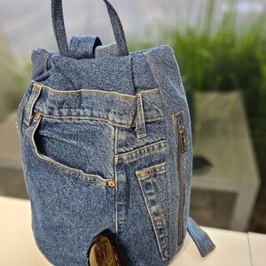 Denim Backpack: Street Style Fashion Backpack - Etsy