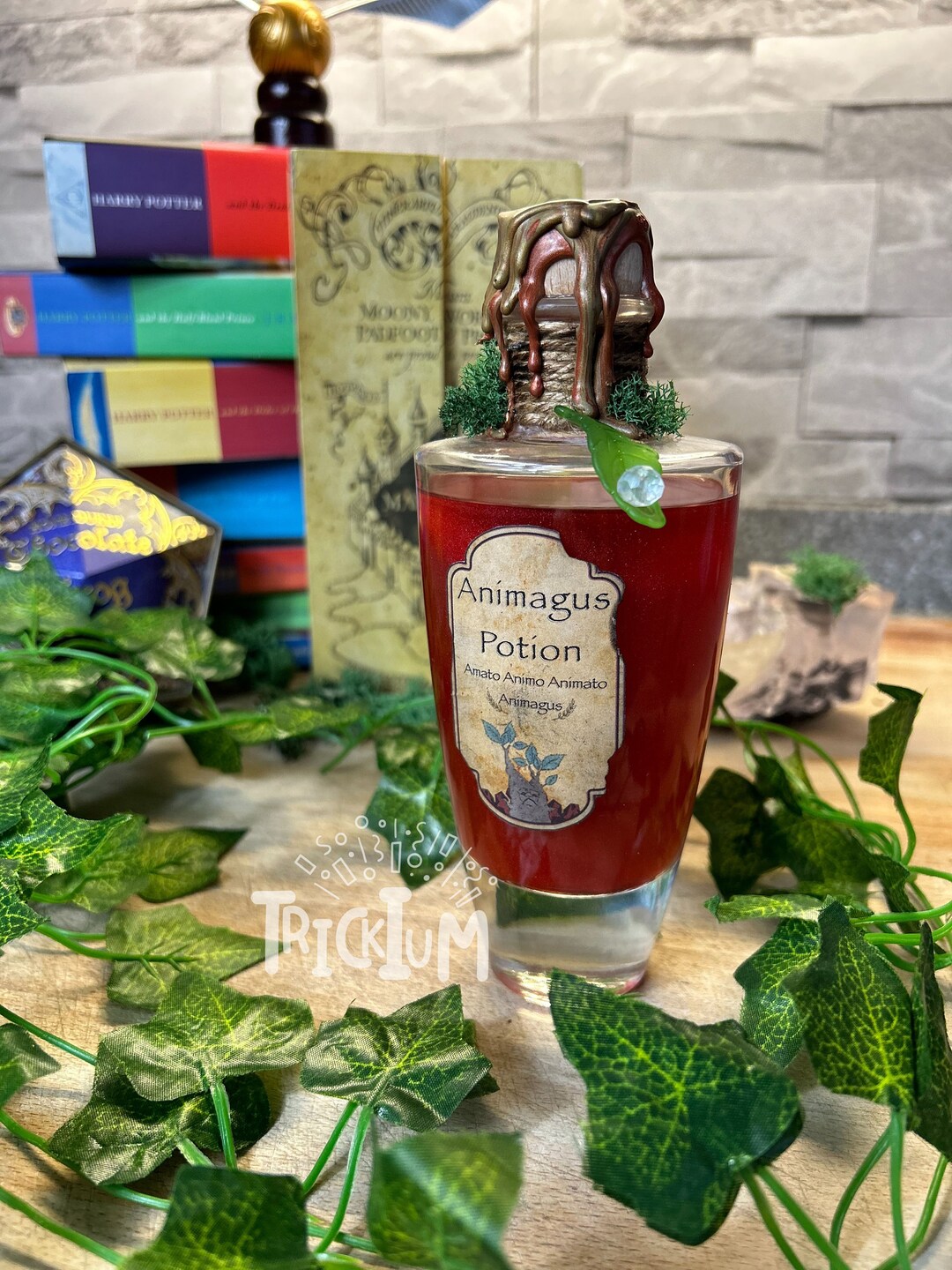 Animagus Herbology Magic Potion Glass Bottle Inspired Prop - Etsy