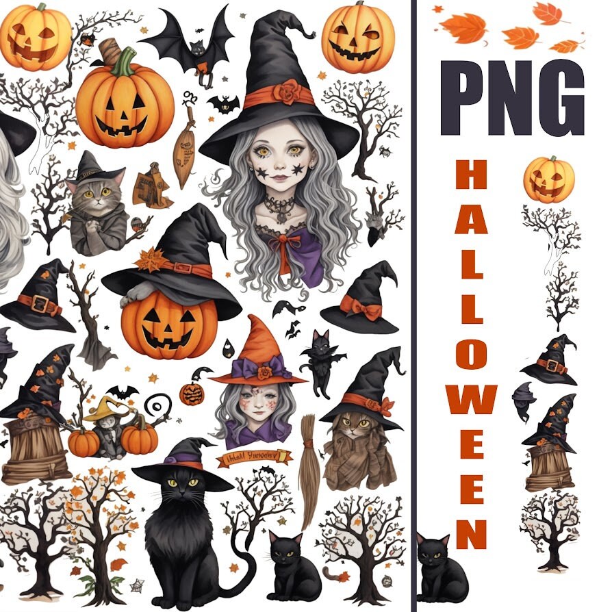 Spooky Halloween Coffin Clipart Set/watercolor PNG Coffin - Etsy