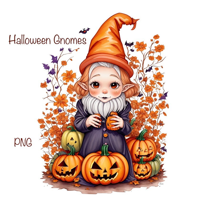 Halloween 12 Dwarfs Png/gnomes Png Design/autumn Gnomes Png/dwarf ...