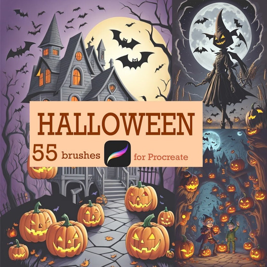 Halloween Brushes Procreate/halloween Witches/procreate Halloween ...