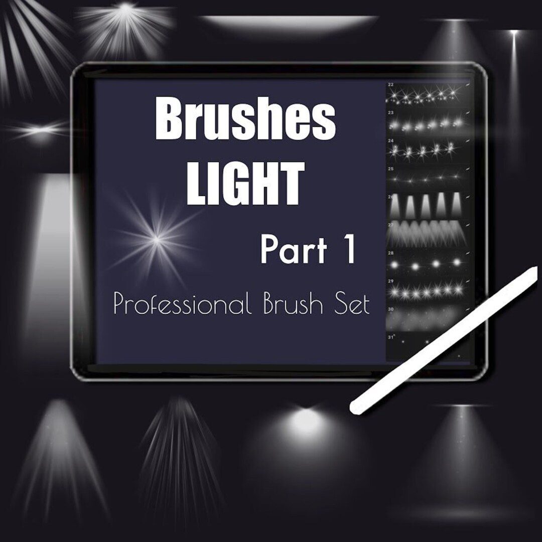 45 Lights Brush Set/procreate Brushes/architect Brushes/space Planning ...