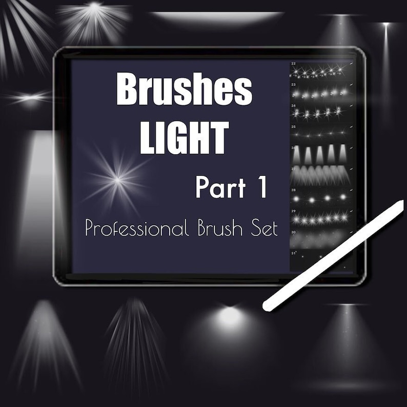 45 Lights Brush Set/procreate Brushes/architect Brushes/space Planning - Etsy