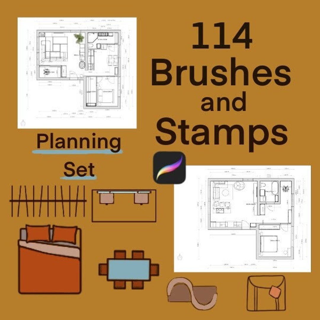 Architectural Brushes for Procreate/procreate Brush/procreate Stamps/2d ...