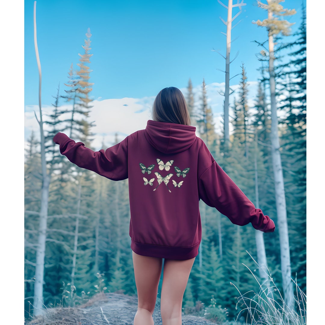 Lunar Moth Hoodie Luna Moth Goblincore Shirt Luna Moth Wings - Etsy