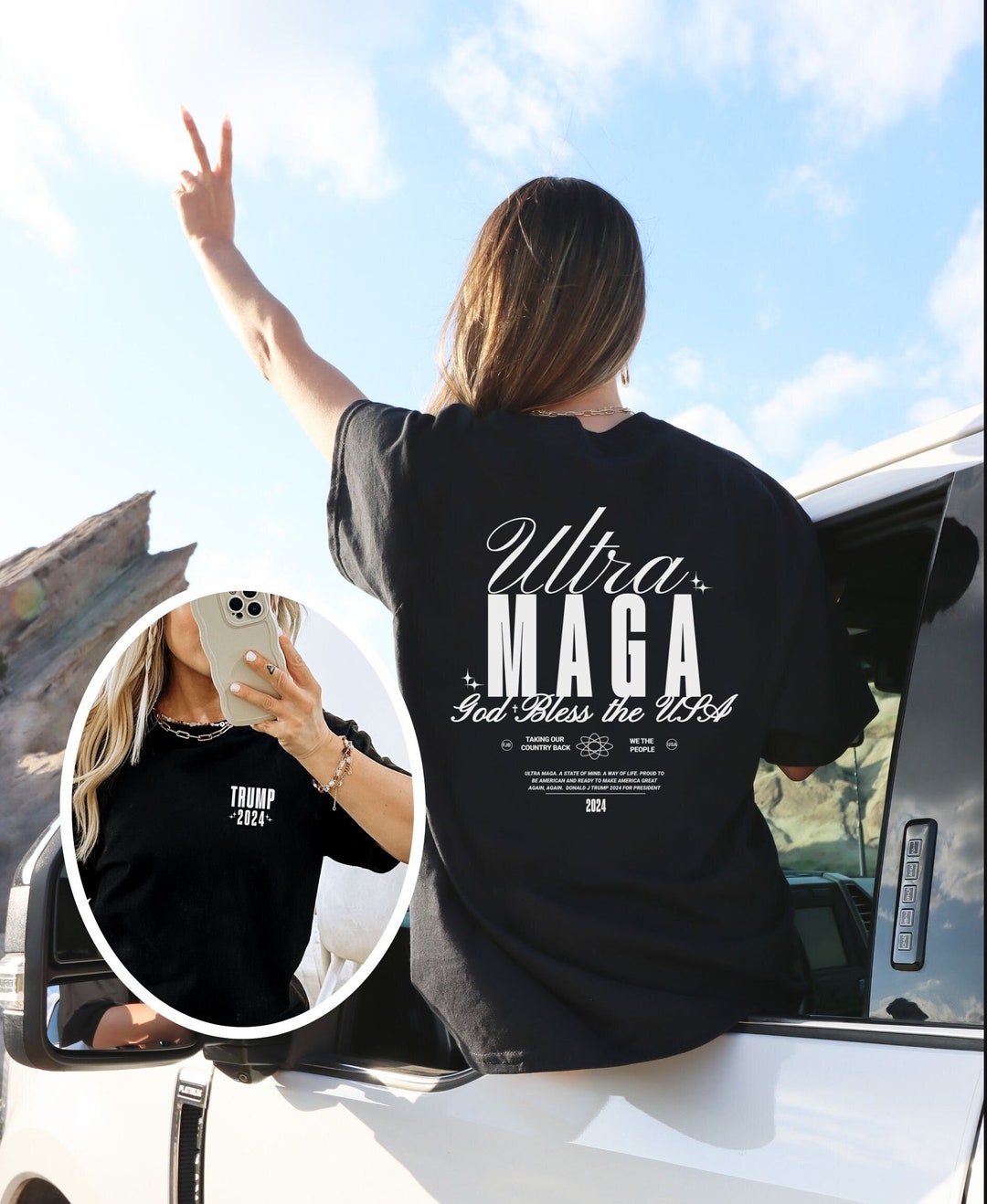 Ultra MAGA Trump 2024 Comfort Colors MAGA Apparel Ultra Maga Vote Shirt ...