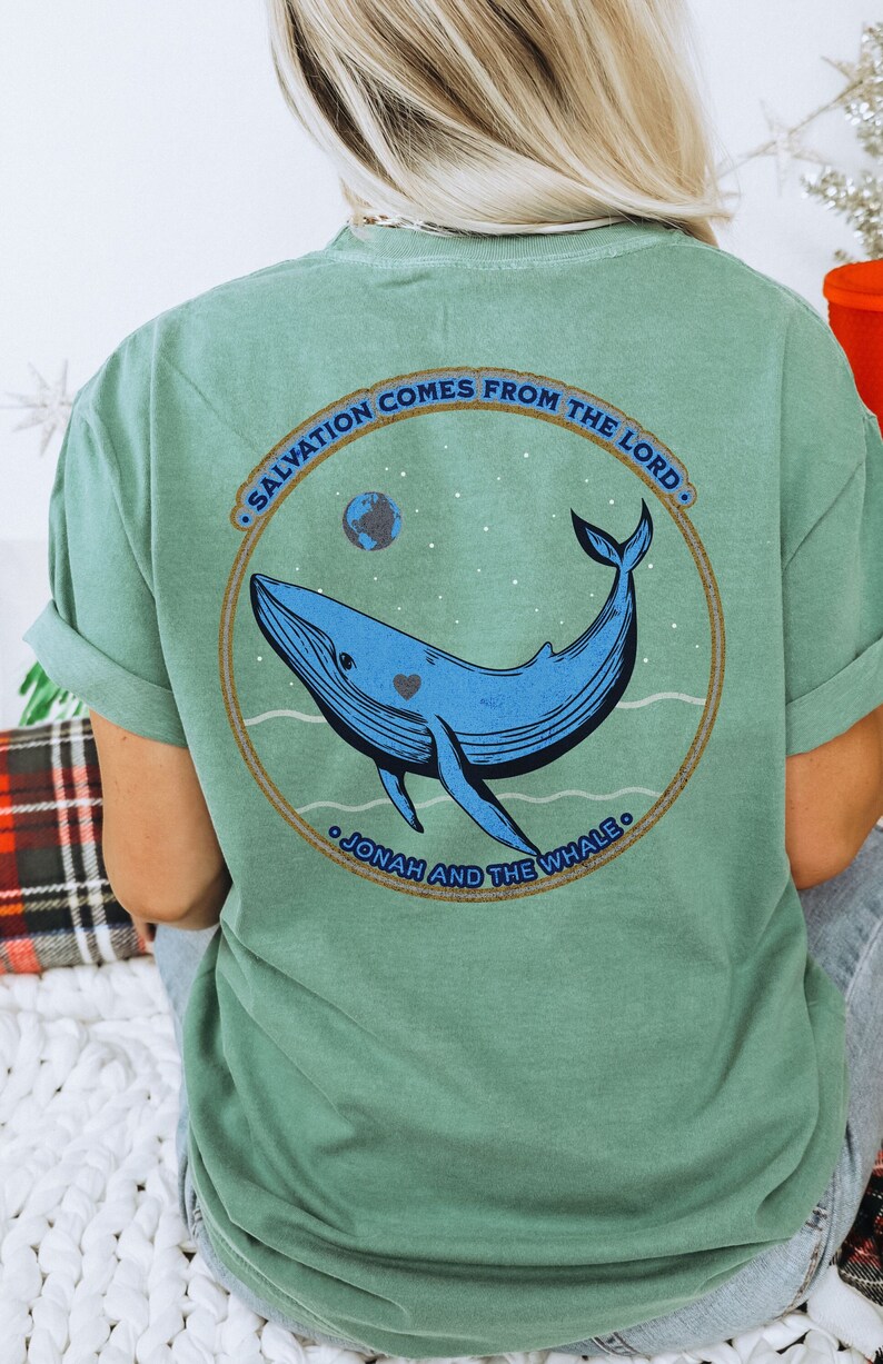 Jonah and the Whale Comfortcolors Christian Merch Ocean Inspired Style ...