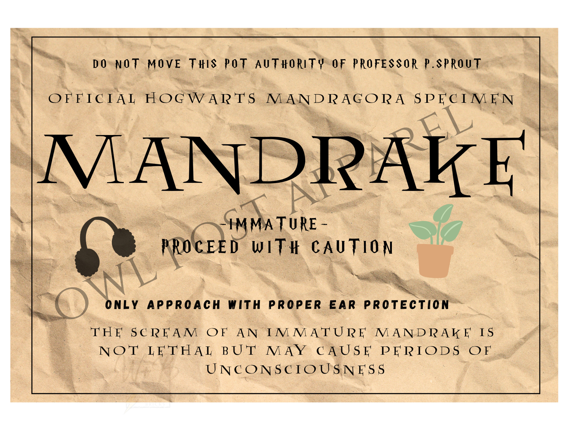 3 Mandrake Root Labels Mandragora Label Instant Download - Etsy