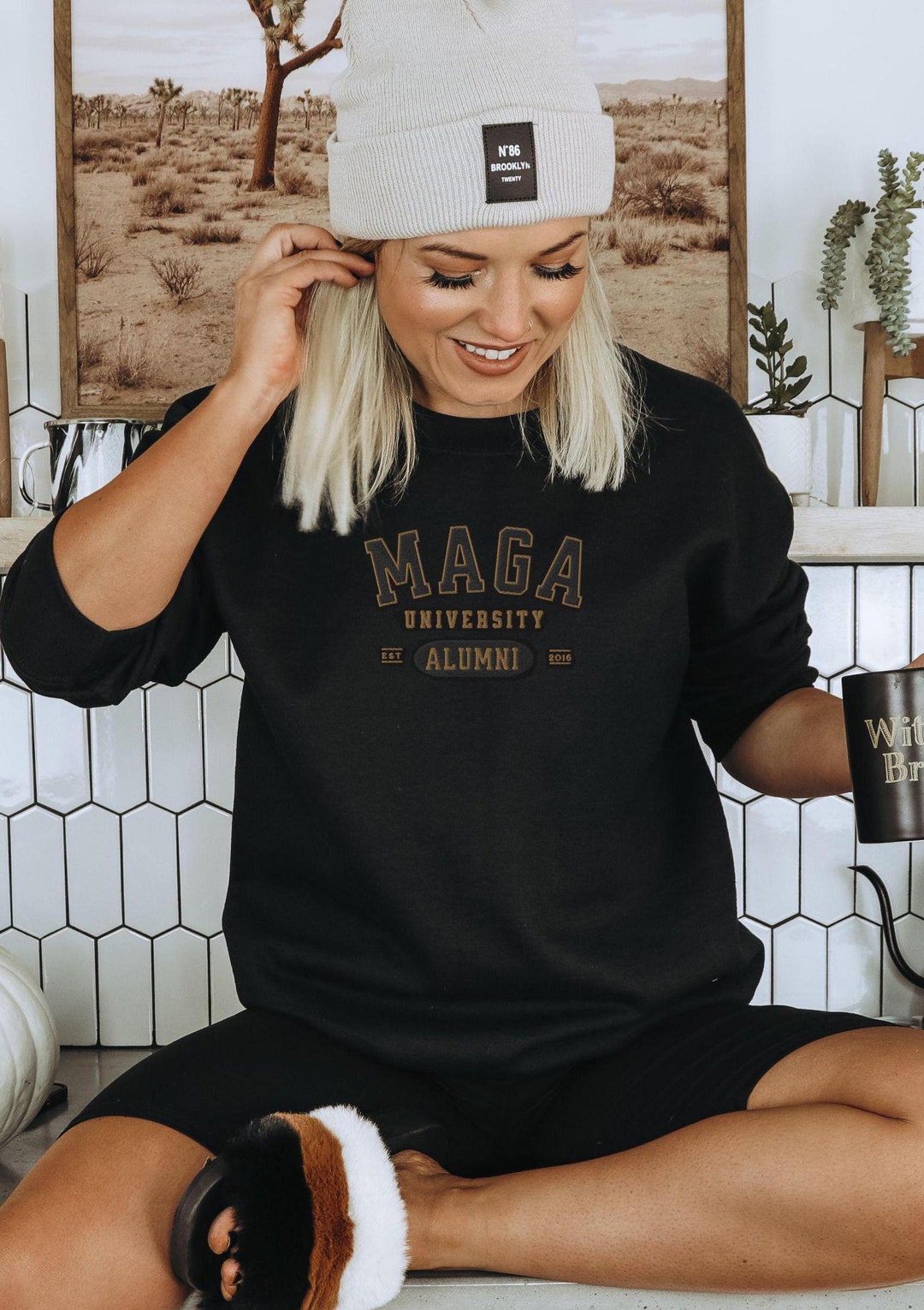 MAGA Embroidered University TRUMP 2024 Trump 47 Sweatshirt Trump Shirt ...