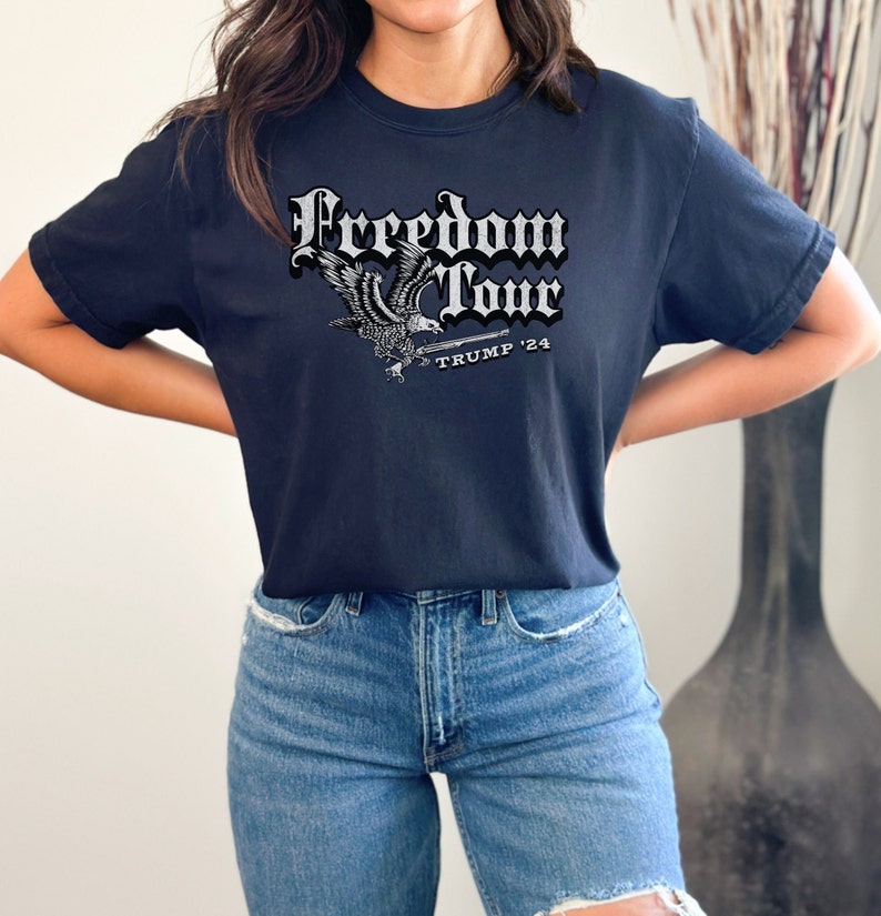 Freedom Tour Trump 2024 Tshirt Comfort Colors MAGA Apparel Ultra Maga ...
