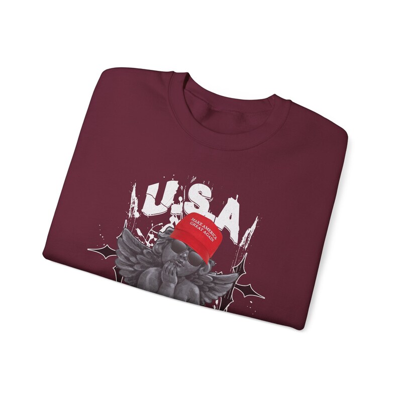 MAGA Sweatshirt Trump 2024 MAGA Apparel Ultra Maga Lets Go Brandon Free ...
