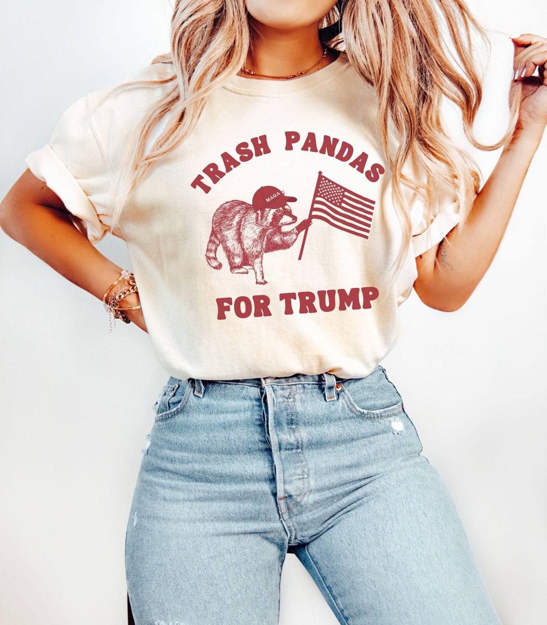 MAGA Garbage Trump 2024 Comfortcolors Tshirt Lets Go Brando MAGA ...