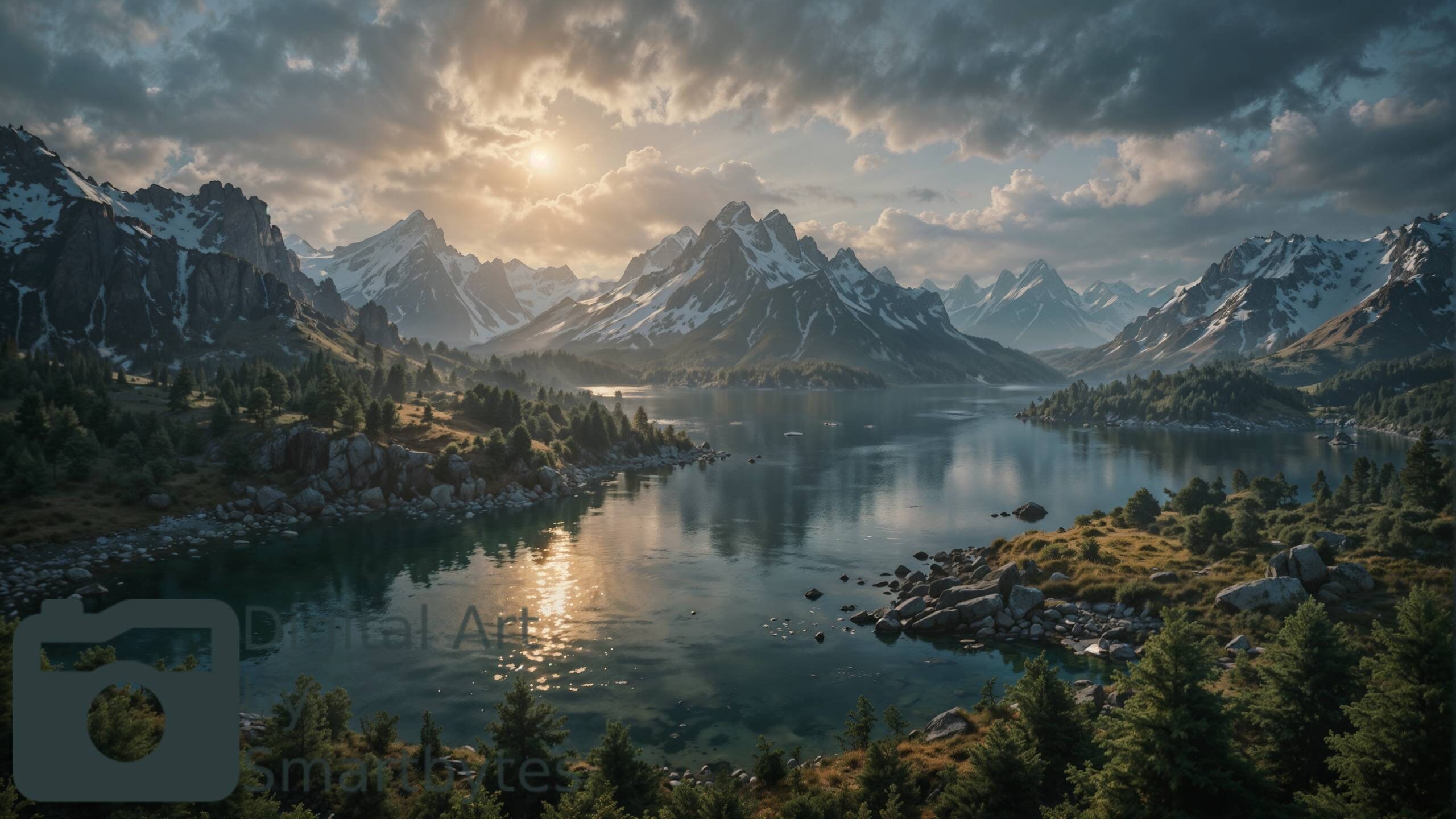 Landscape, Beautiful Landscape, Panoramic, Digital Art. Download Sizes ...