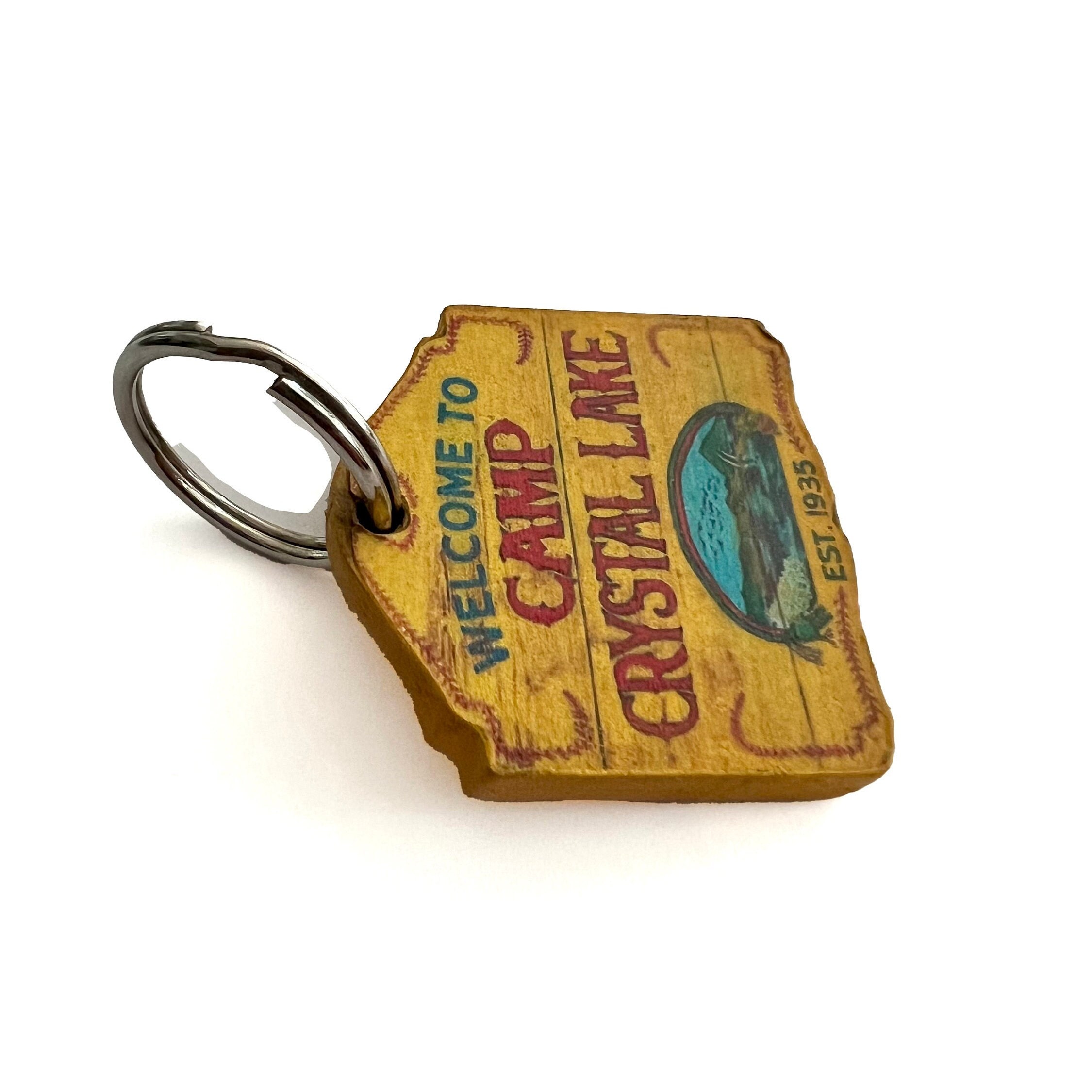 Camp Crystal Lake Sign Keychain - Etsy