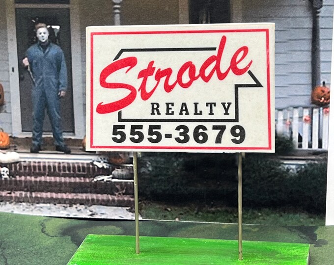 Strode Realty Scale Sign Replica From Halloween - Etsy