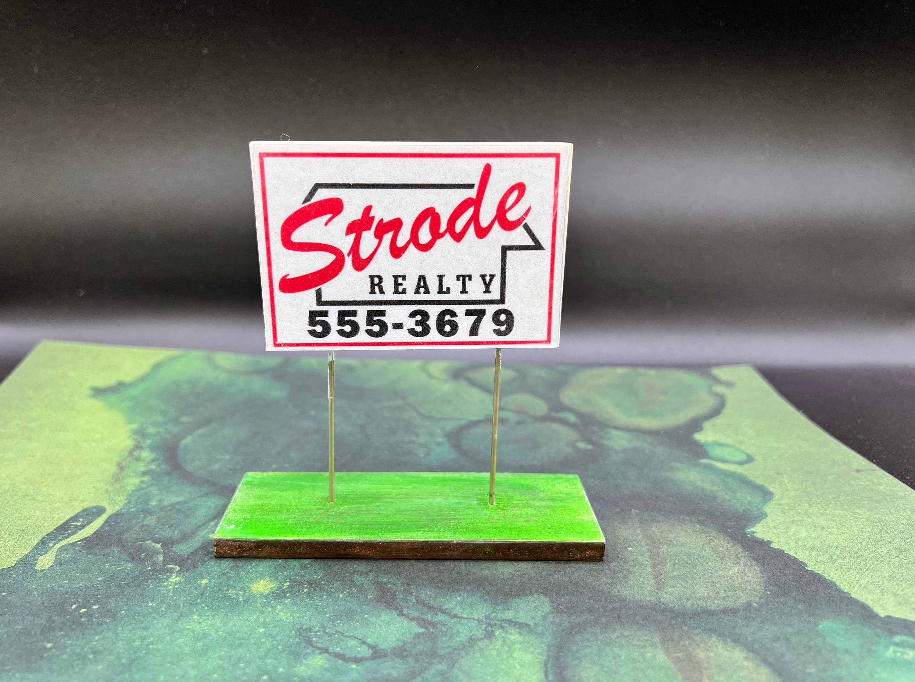 Strode Realty Scale Sign Replica From Halloween - Etsy