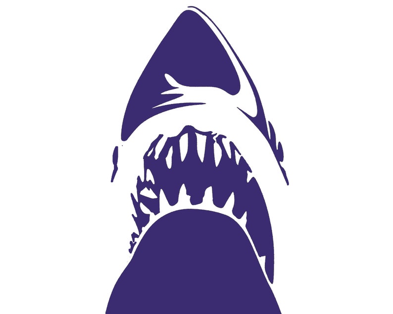 Jaws Vinyl Decal Sticker - Etsy
