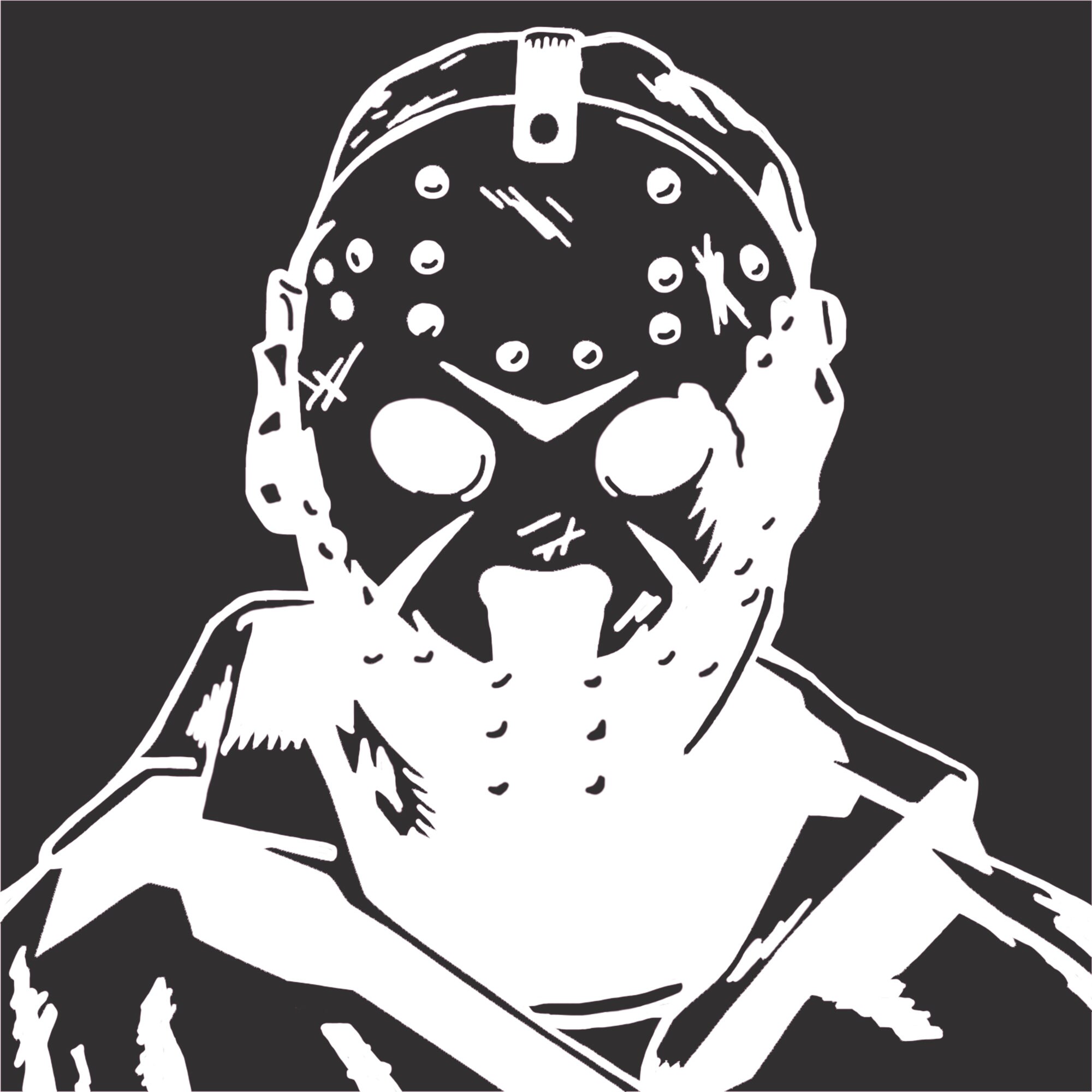 Jason Voorhees (friday the 13th) Vinyl Decal Sticker - Etsy