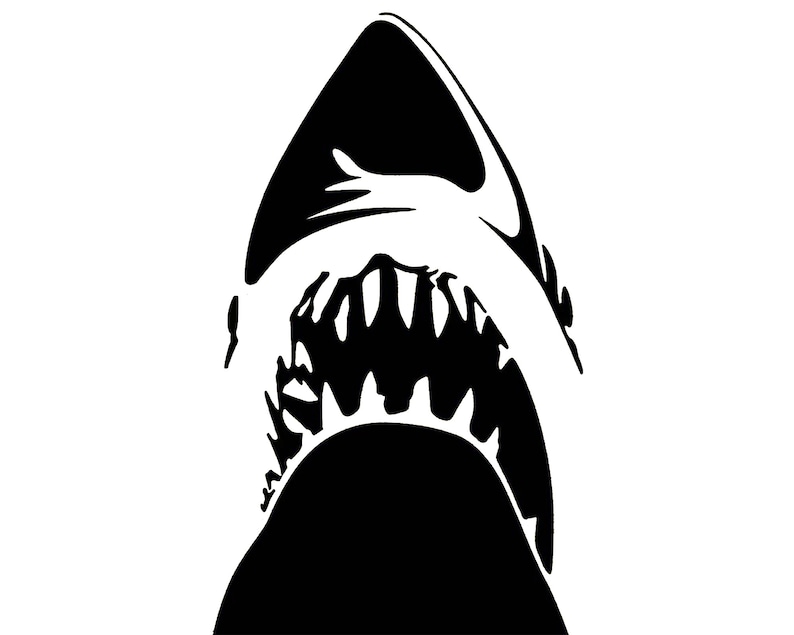 Jaws Vinyl Decal Sticker - Etsy