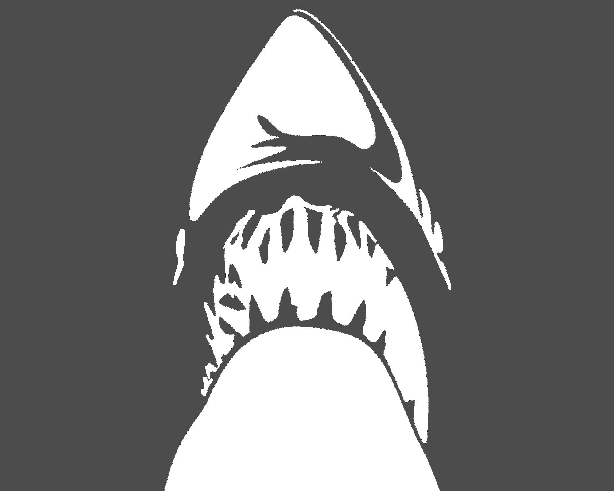 Jaws Vinyl Decal Sticker - Etsy