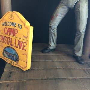 Camp Crystal Lake Wood Sign - Etsy