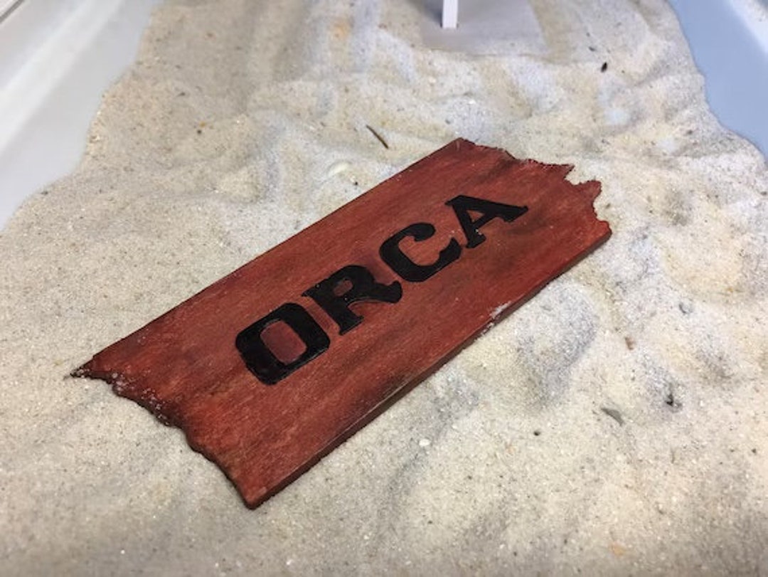 ORCA Boat Sign Wreckage From JAWS - Etsy