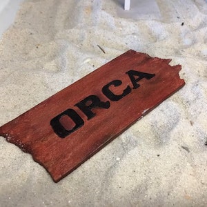 ORCA Boat Sign Wreckage From JAWS - Etsy