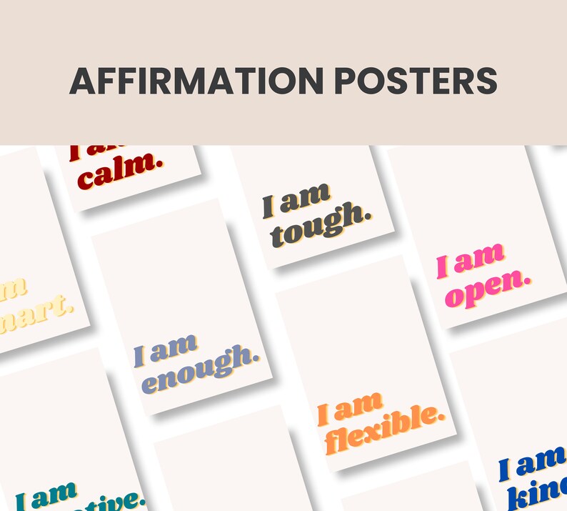 Affirmation Posters | Classroom Posters | Counseling Office Posters ...
