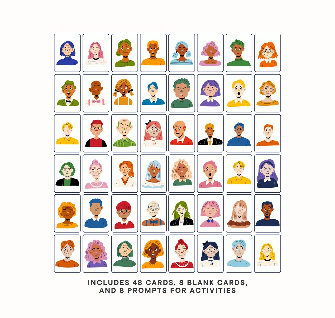 Feelings Card Deck | Social Stories, Emotions Cards, School Counseling ...