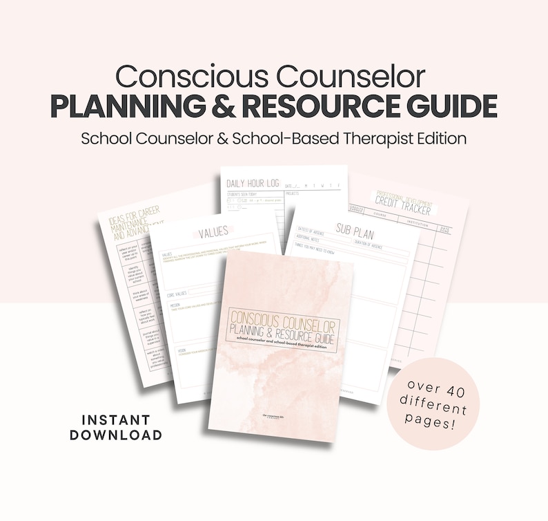 Conscious Counselor Planning & Resource Guide: School Counselor and ...