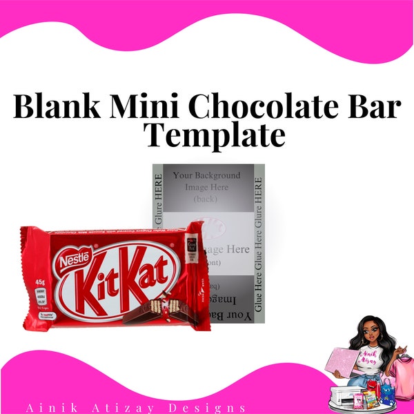 Kit kat blank template - Etsy France
