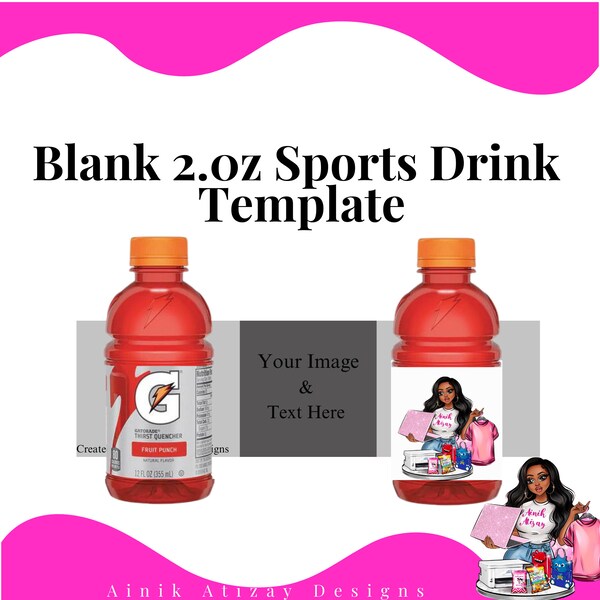 Sports Drink Template - Etsy