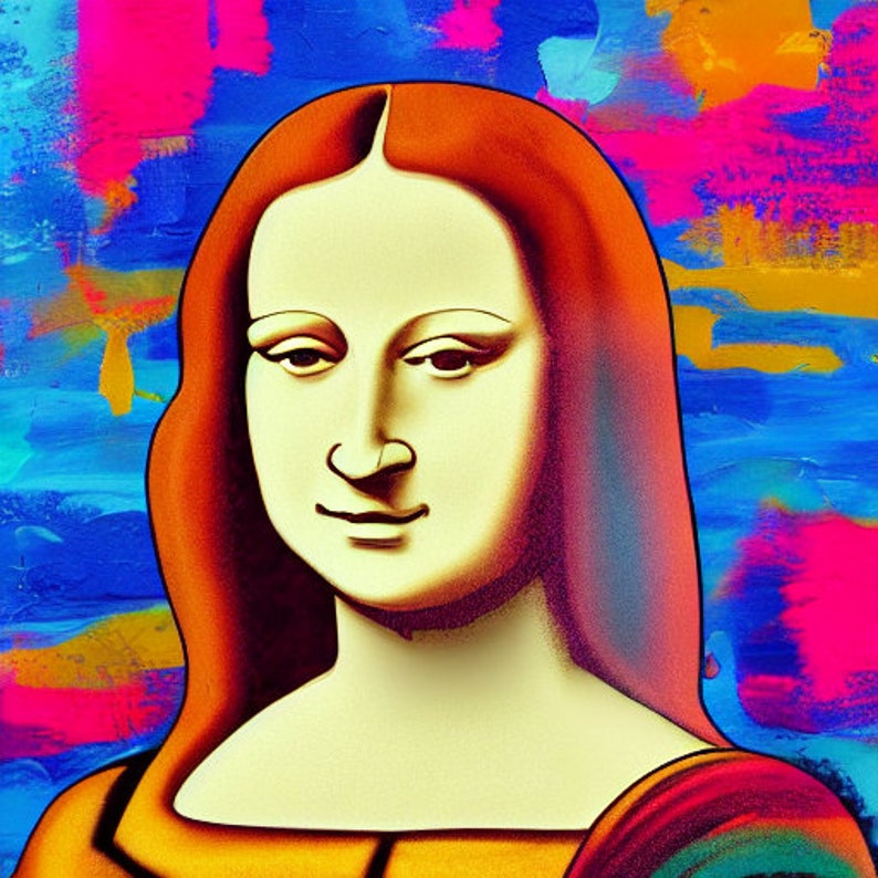 Abstract 4k Monalisa - Etsy