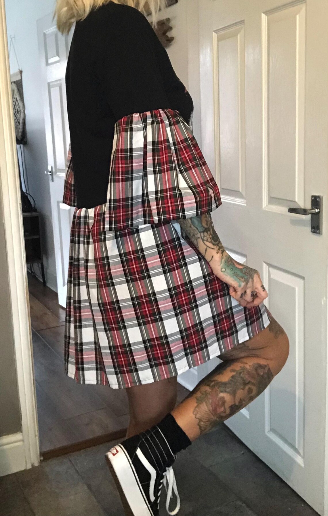 Reworked Band Alt Goth Smock Tunic Dress - Etsy