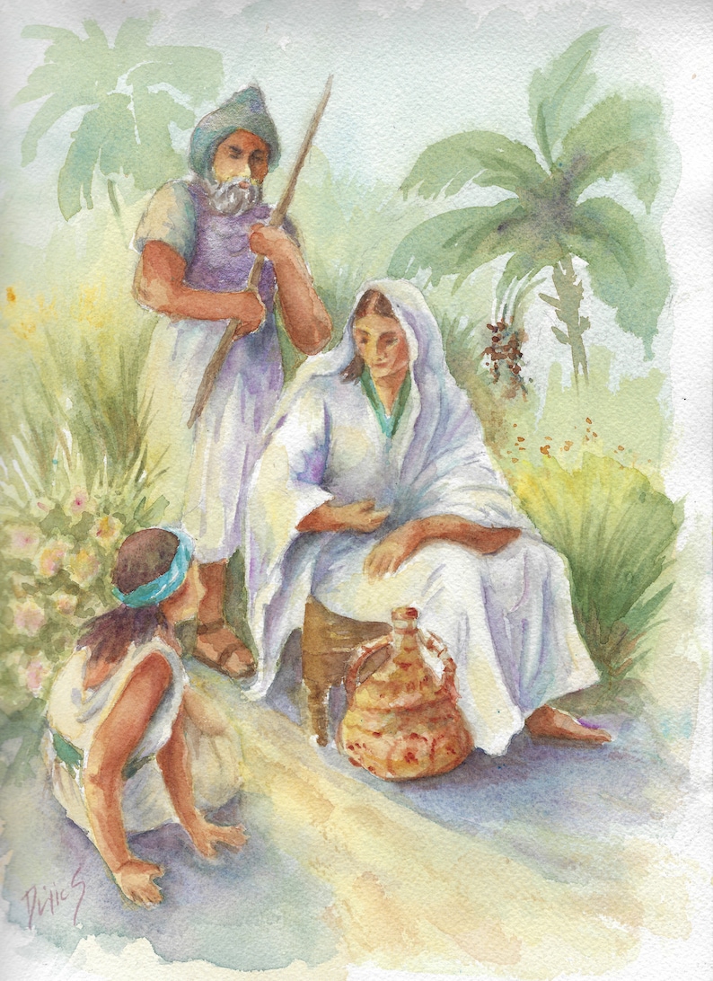 The Prophet Deborah Print, Christian Art Print, Bible Story Watercolor ...