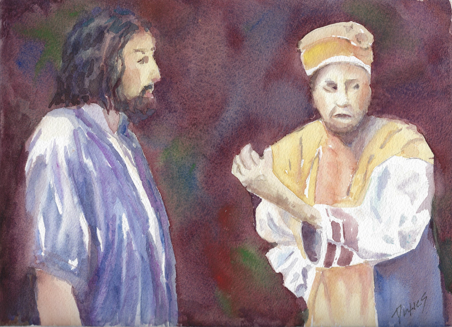 Jesus Heals the Man With the Withered Hand Print, Christian Art Print ...