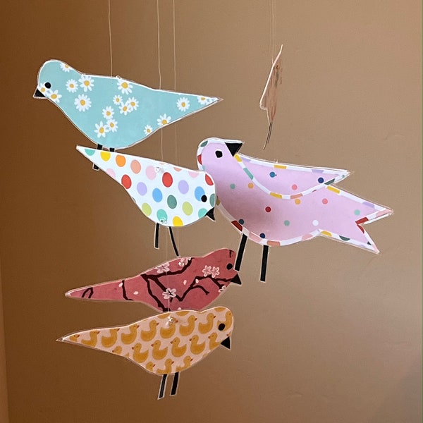Modern Bird Mobile - Etsy