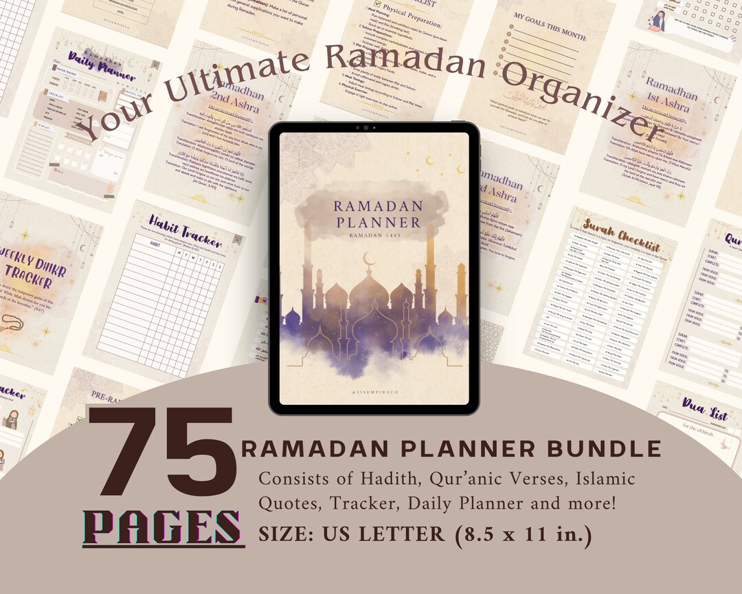 Ramadan Planner 2024 Digital | Ramadan Printable Planner PDF | 2024 ...