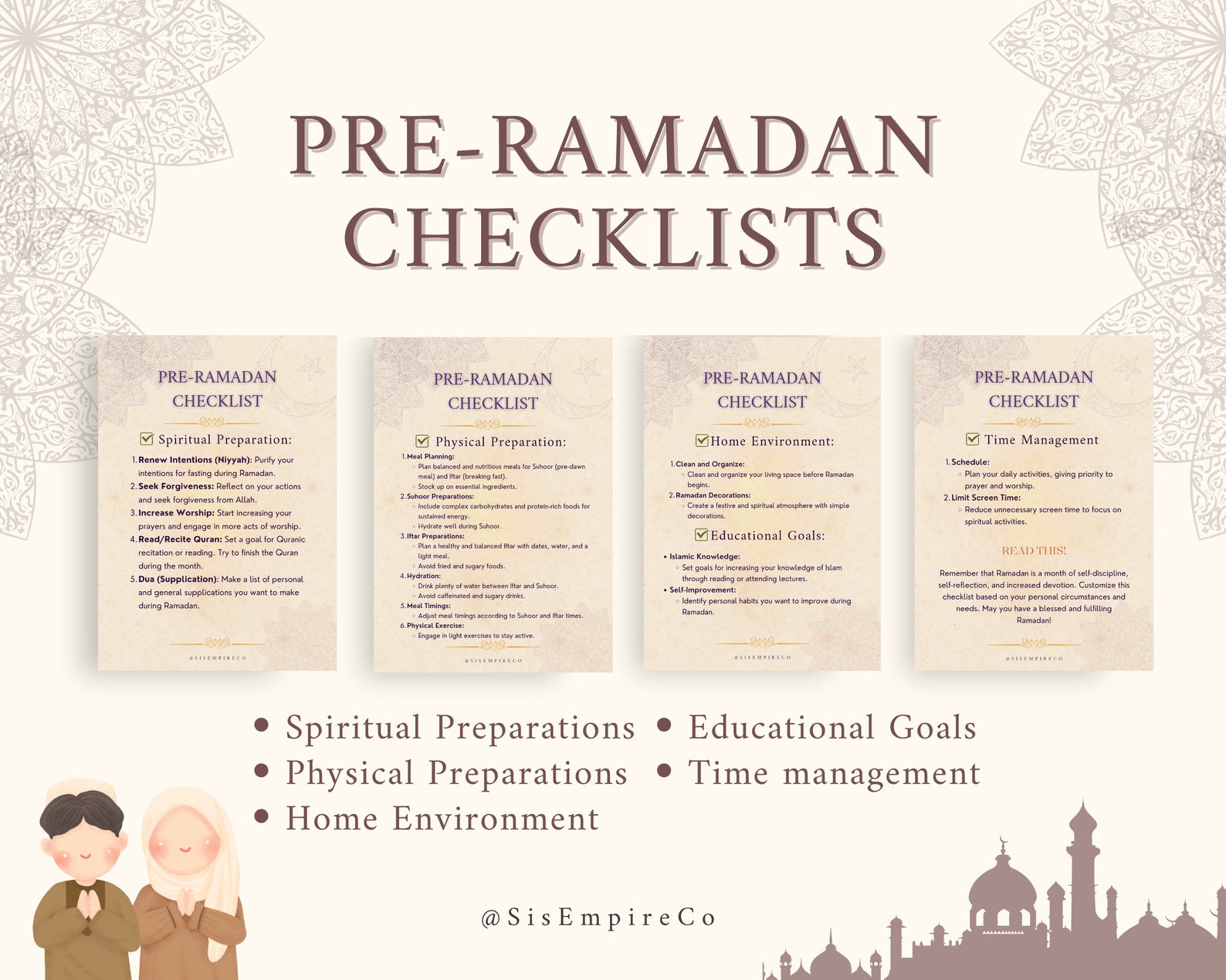 Ramadan Planner 2024 Digital Ramadan Printable Planner PDF 2024 Ramadan ...
