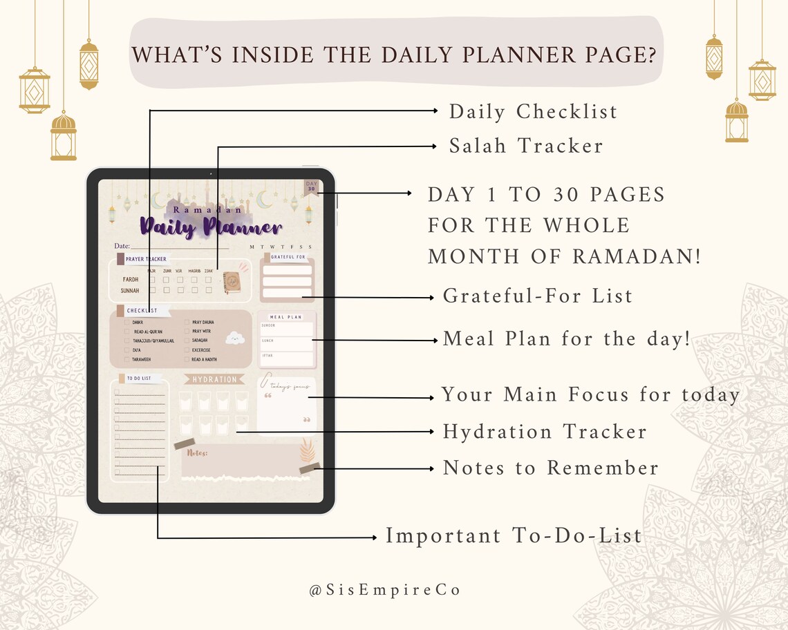 Ramadan Planner 2024 Digital | Ramadan Printable Planner PDF | 2024 ...