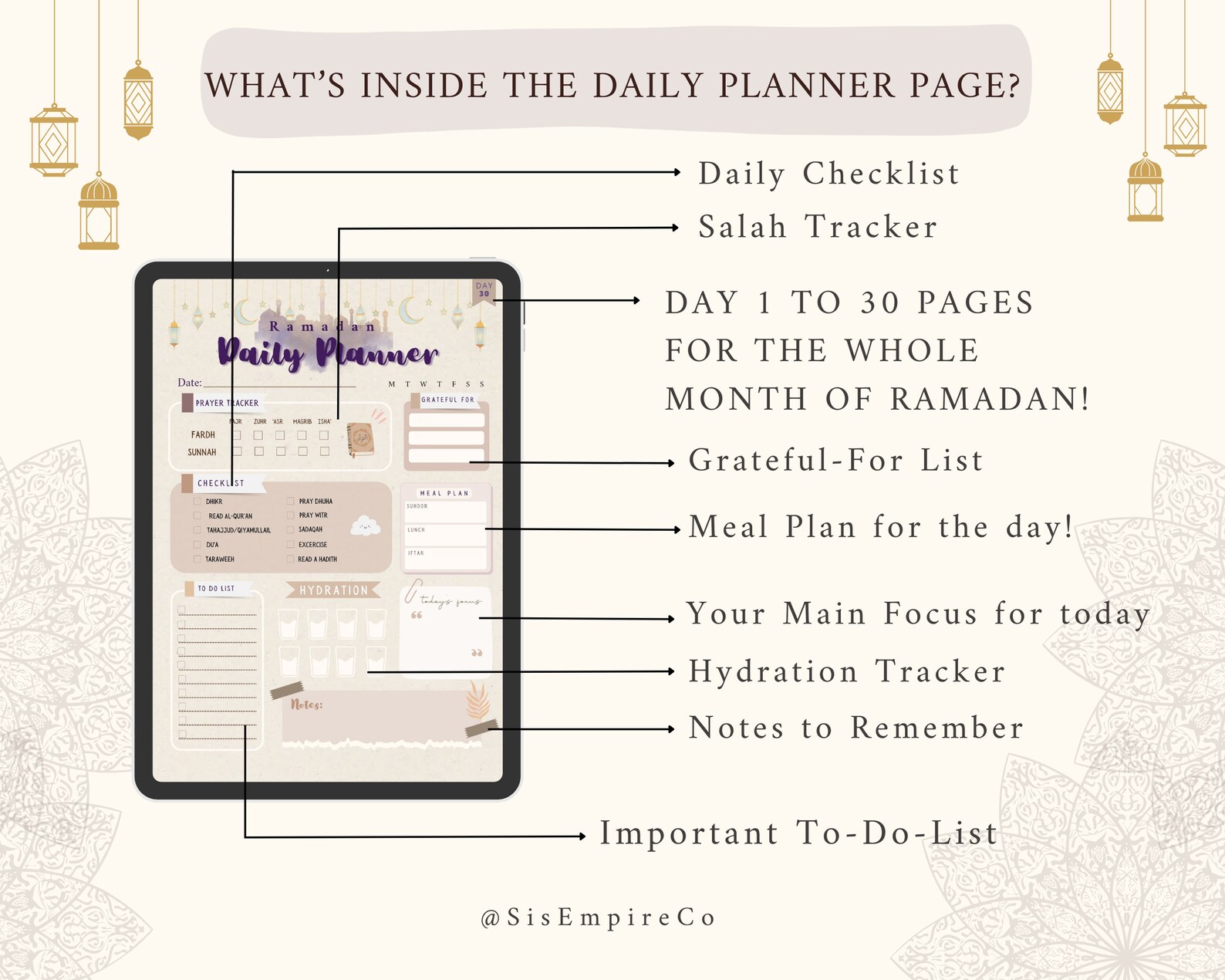 Ramadan Planner 2024 Digital | Ramadan Printable Planner PDF | 2024 ...