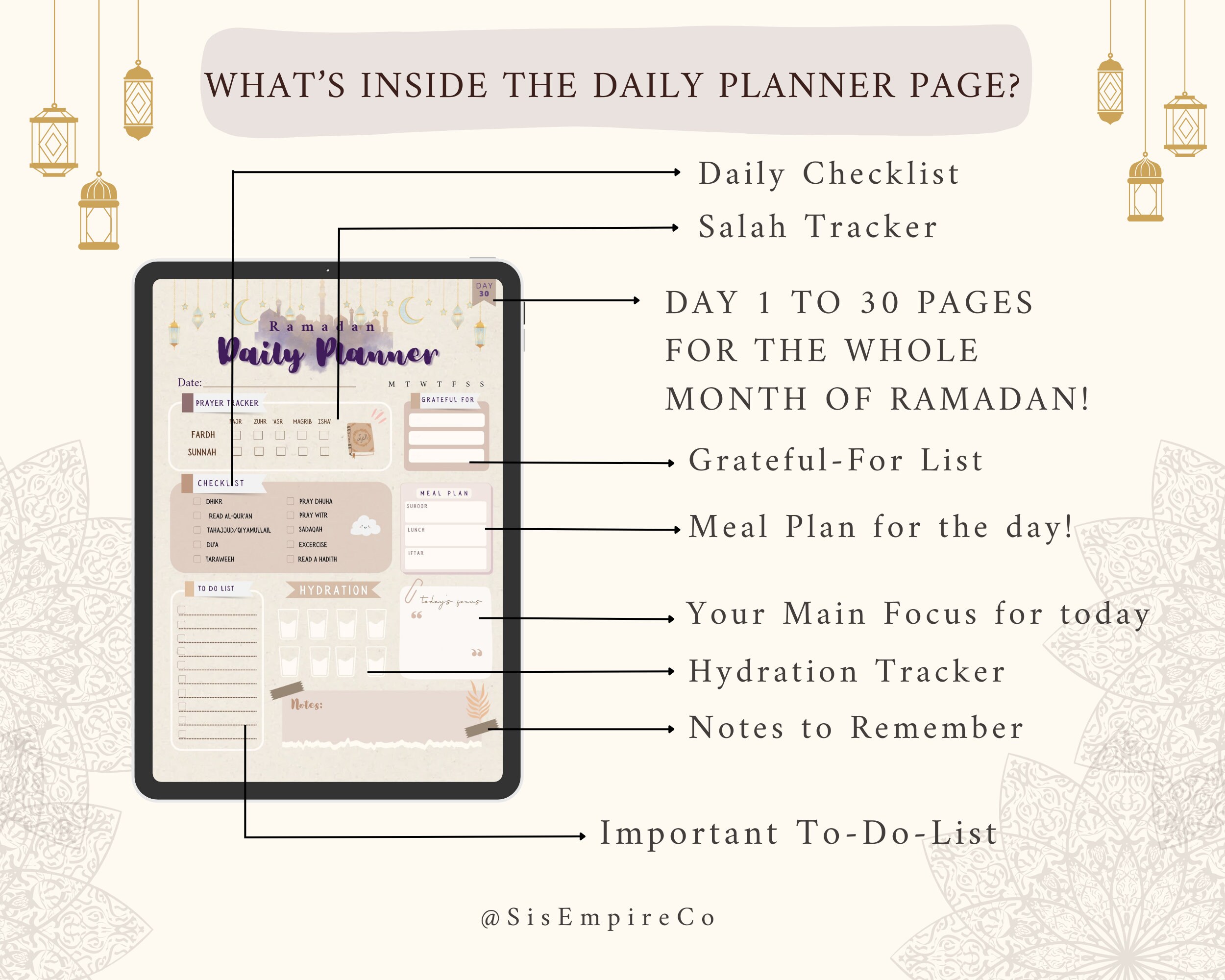 Ramadan Planner 2024 Digital | Ramadan Printable Planner PDF | 2024 ...
