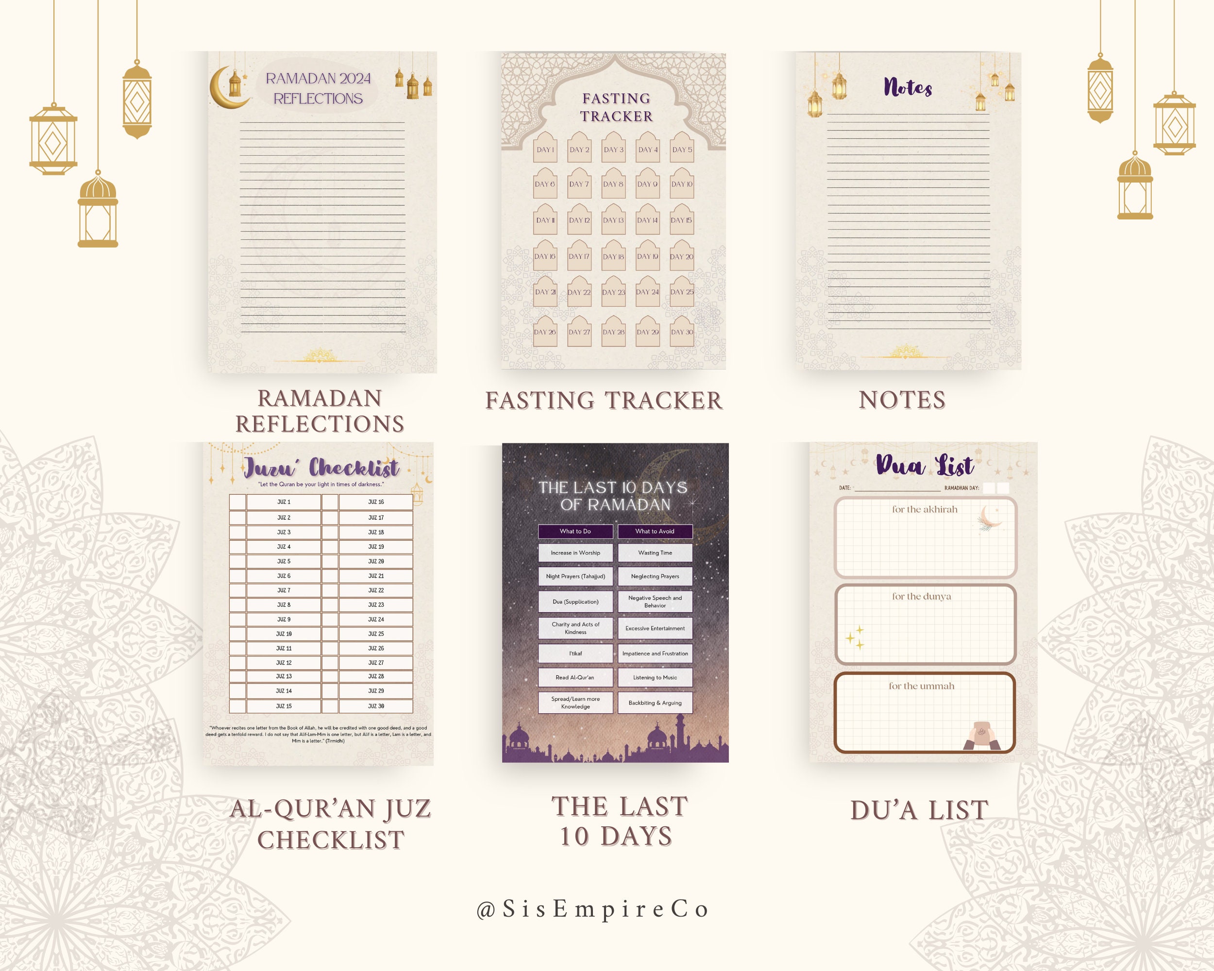 Ramadan Planner 2024 Digital | Ramadan Printable Planner PDF | 2024 ...