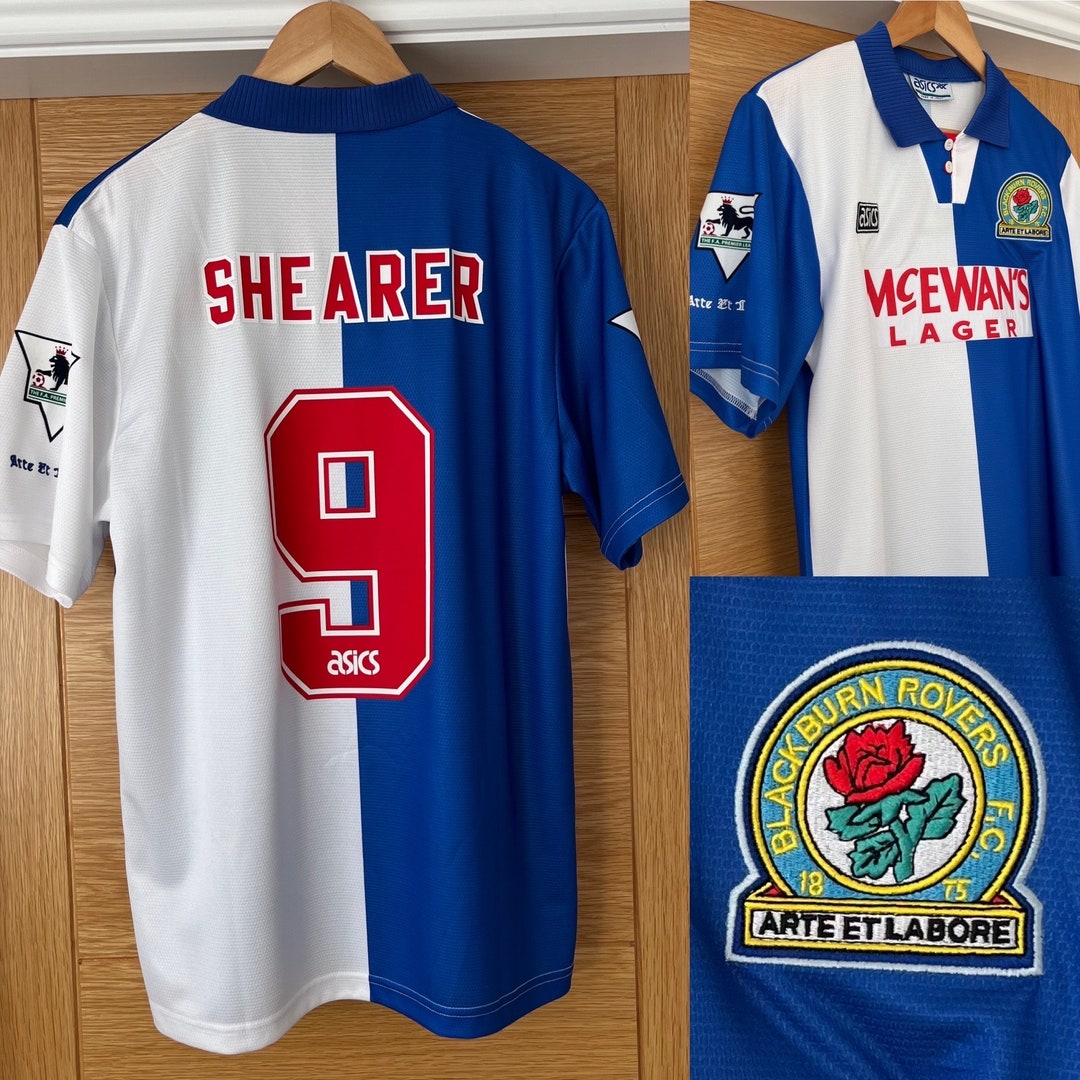 Retro Blackburn Rovers 1994-95 Home Shirt Custom Player Name - Etsy