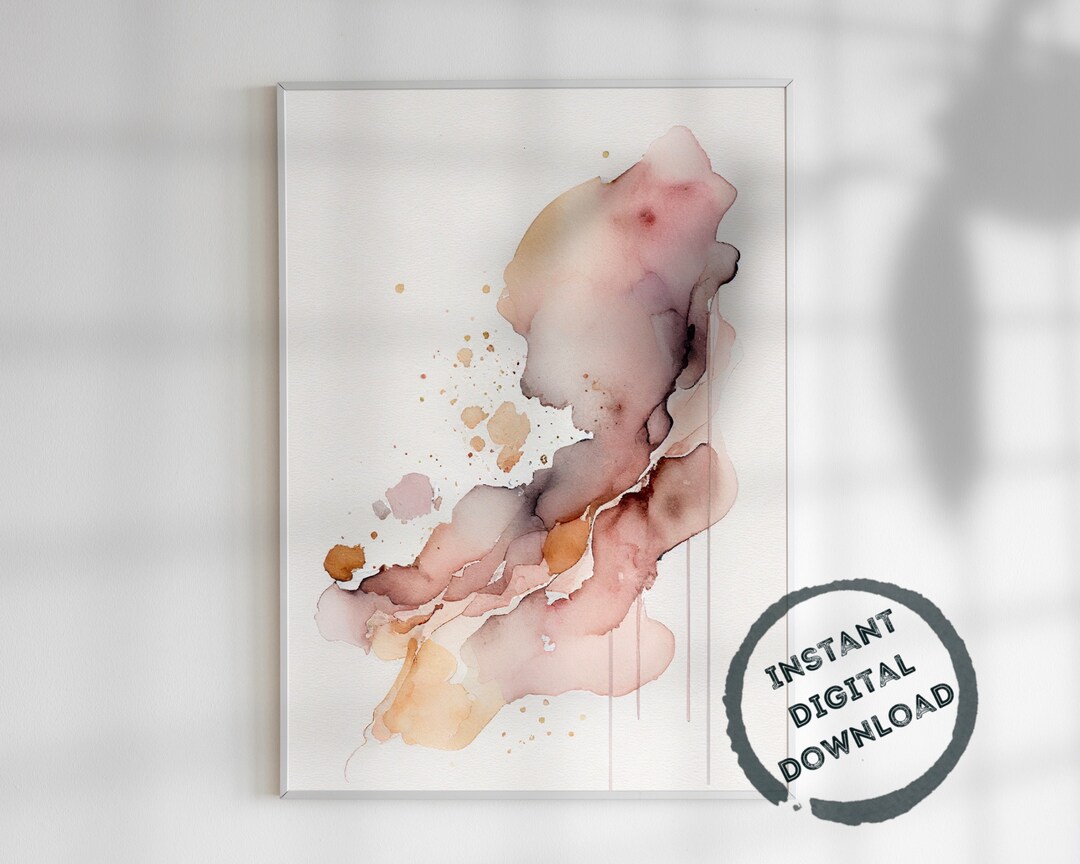 Digital Wall Art, Digital Prints, Watercolor, Abstract, Printable Wall ...