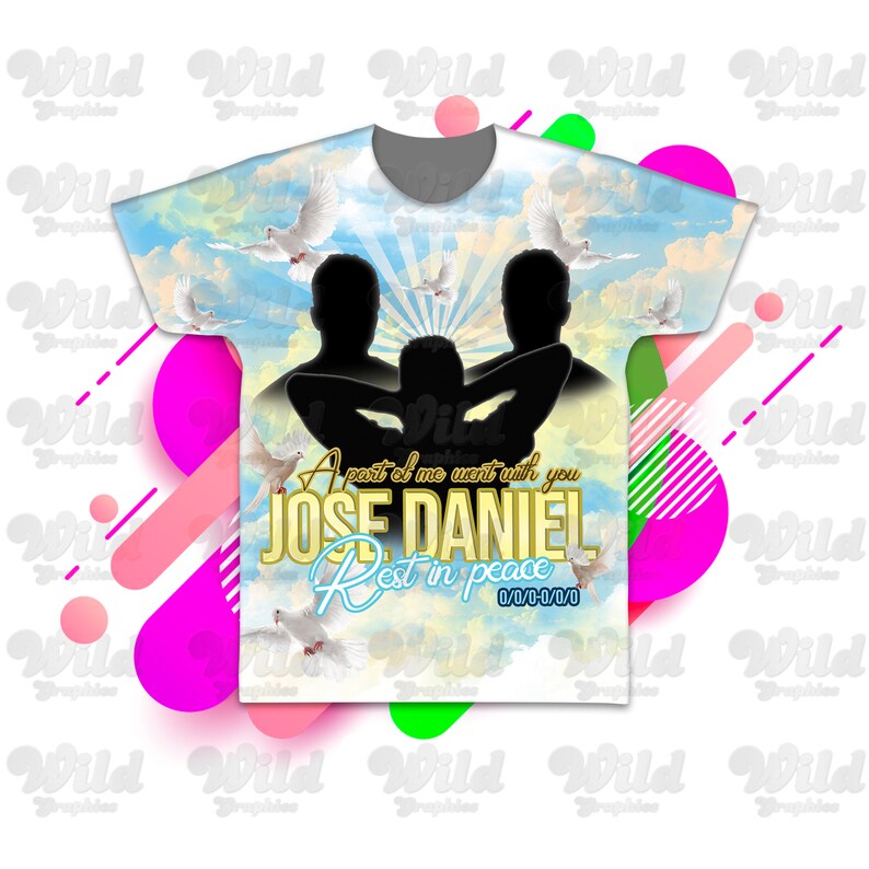 Plantilla de Photoshop editable digital Funeral RIP Memorial - Etsy México