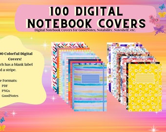 12 Goodnotes Covers, Digital Notebook Cover, Composition Notebook Cover ...