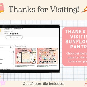 12 Goodnotes Covers, Digital Notebook Cover, Composition Notebook Cover ...